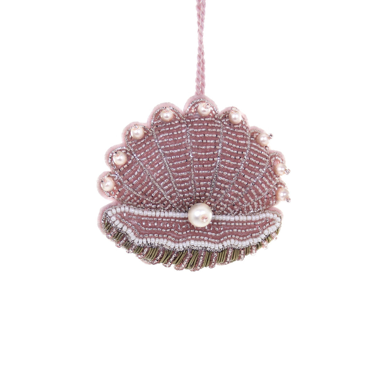 Beaded Clam Shell Ornament – Biscuit Home