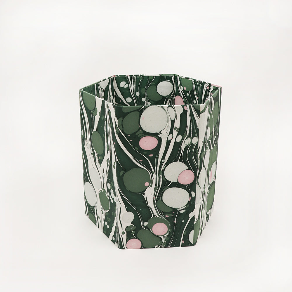 Marbled Paper Waste Basket – Biscuit Home