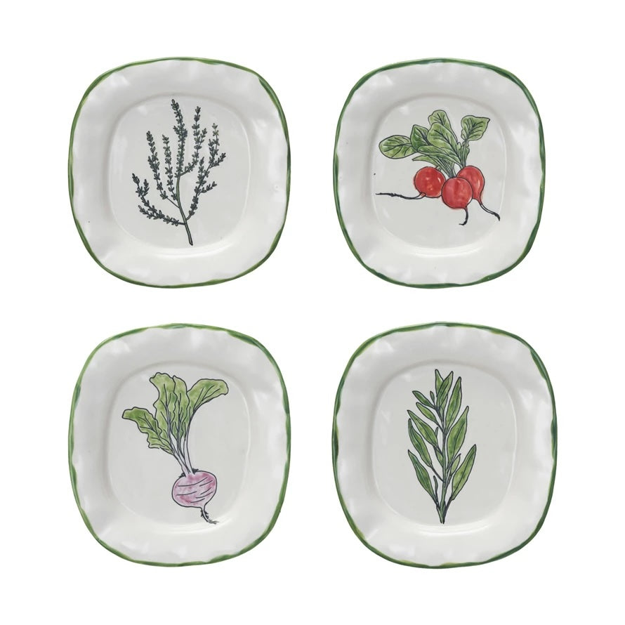 Stoneware Vegetable/Herb Plate – Biscuit Home