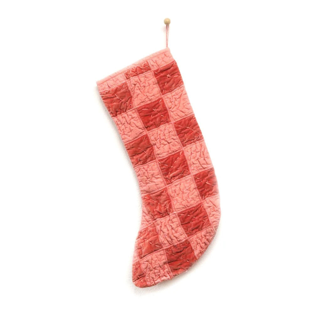 Red Checkmate Stocking – Biscuit Home