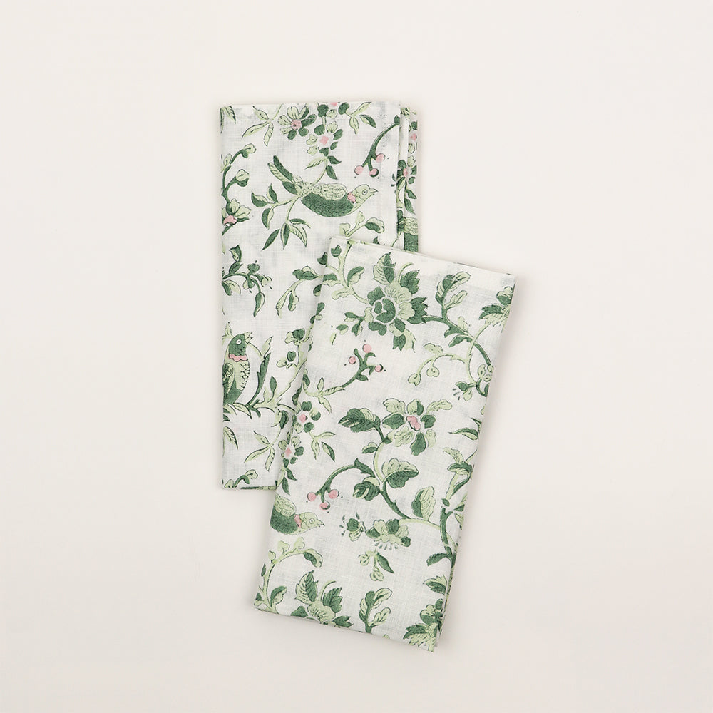 Robin & Peony Linen Dinner Napkins, set of 2 – Biscuit Home