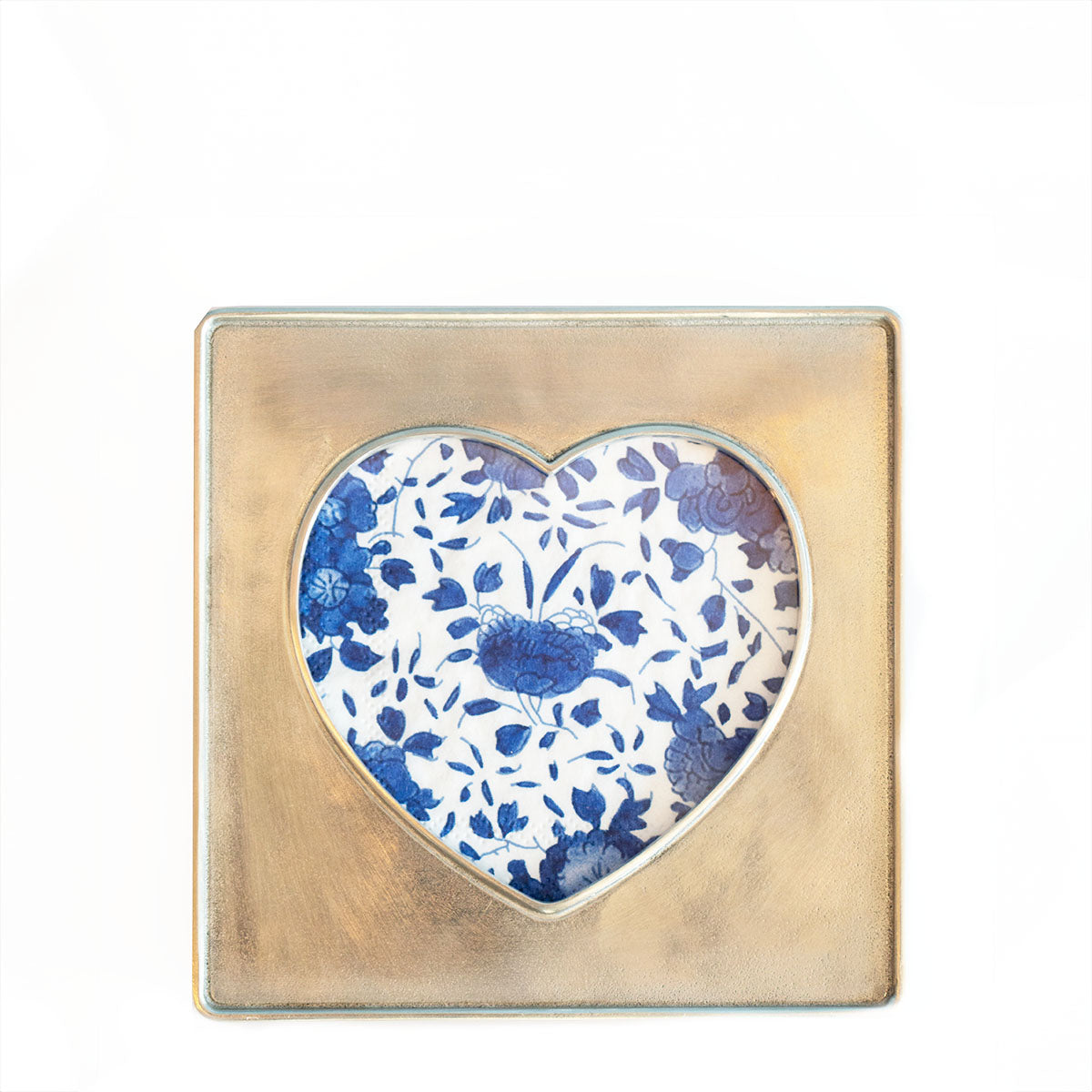 Pewter Heart in Square Frame – Biscuit Home