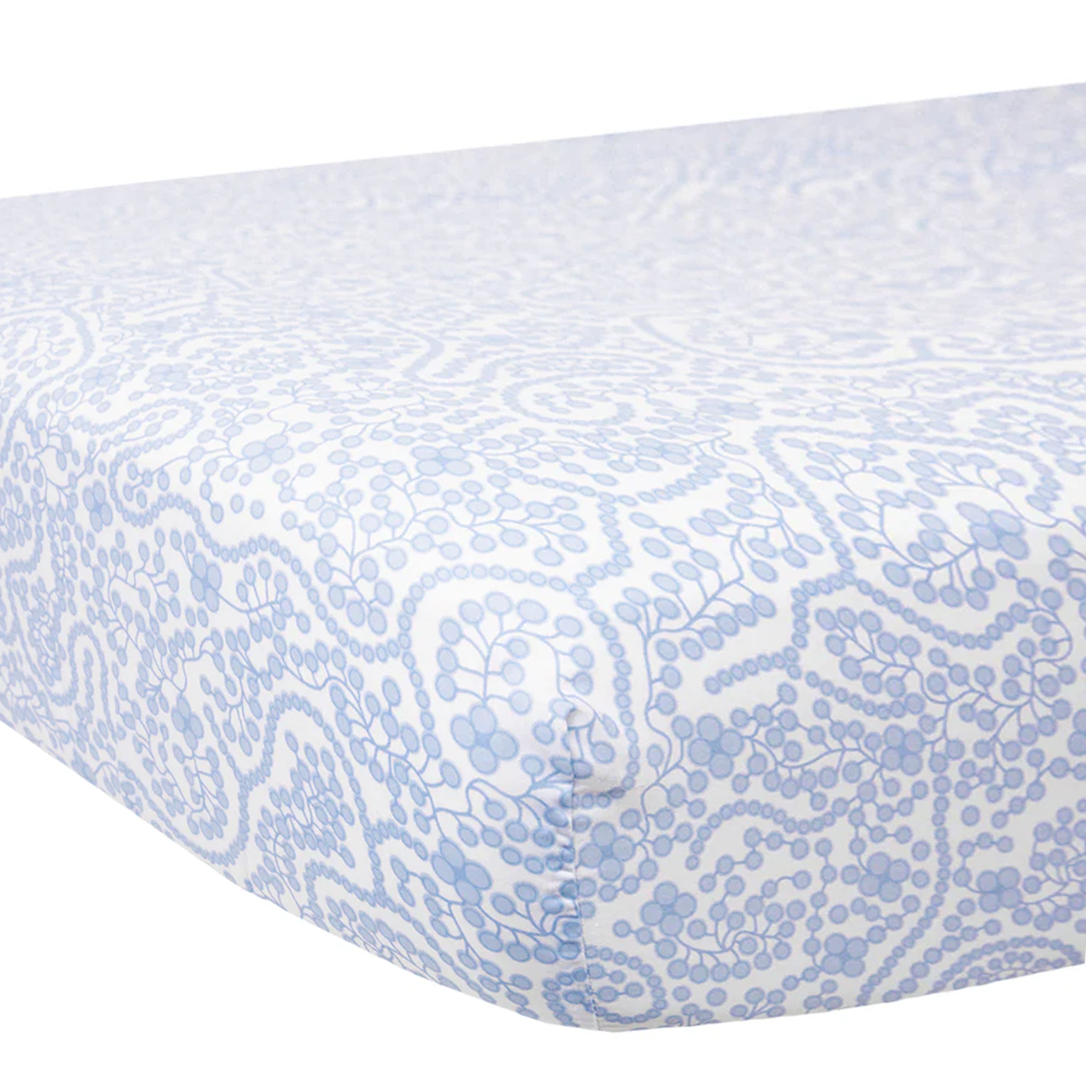 Shelby Blue Crib Sheet – Biscuit Home