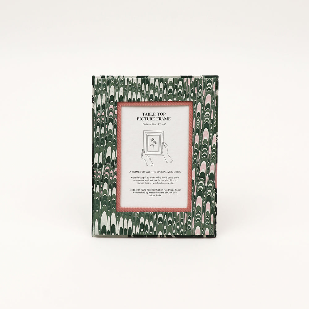Hand Marbled Picture Frame, 4x6 – Biscuit Home