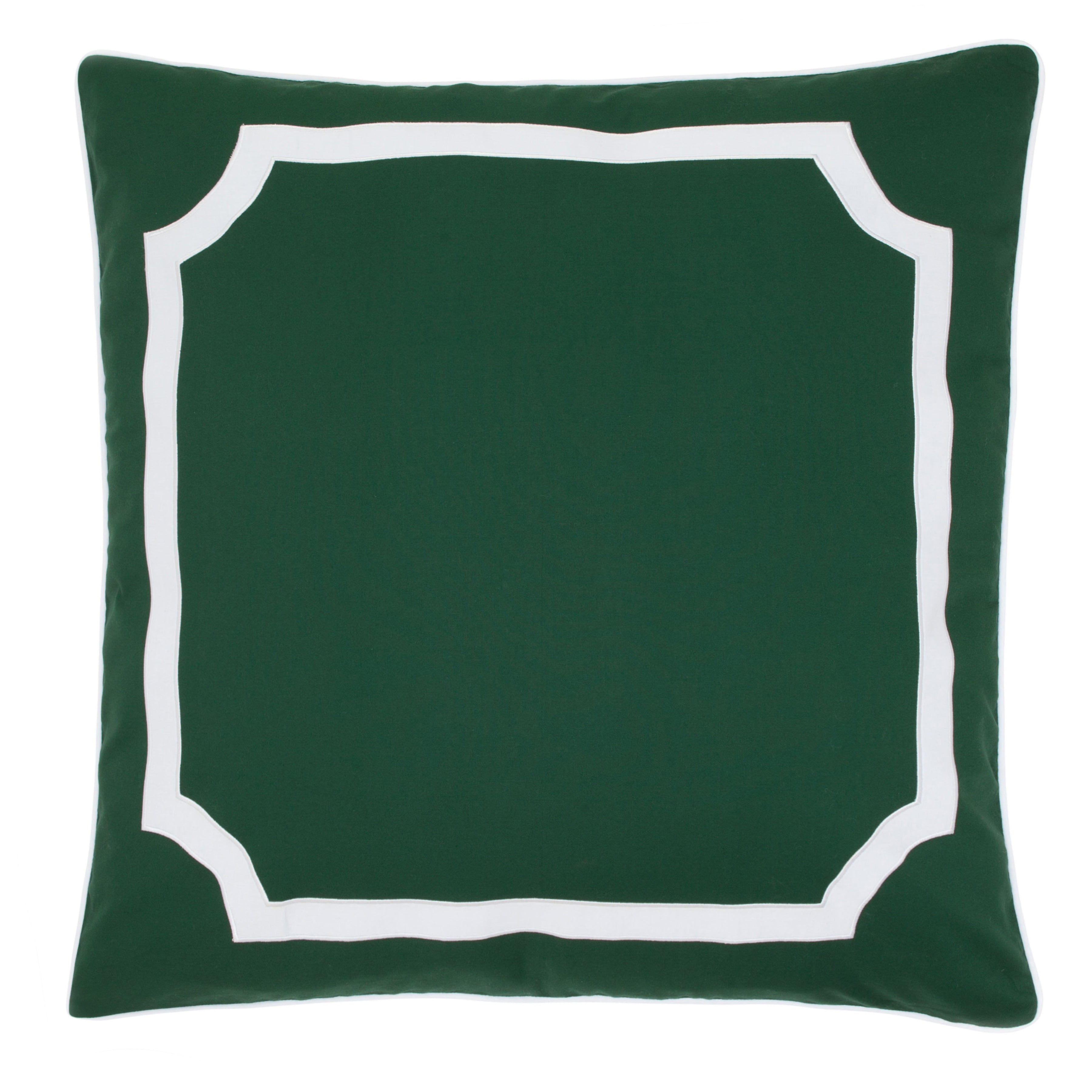 Hunter Green Border Shams – Biscuit Home