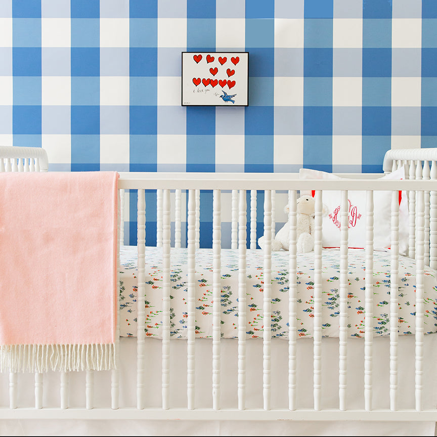 Wimberley Blue Crib Sheet – Biscuit Home