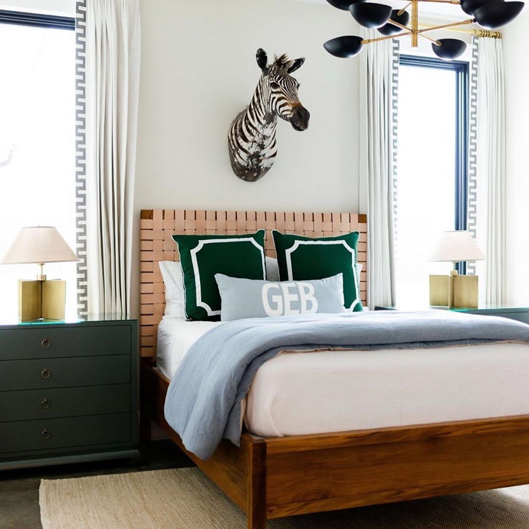 Hunter Green Border Shams – Biscuit Home